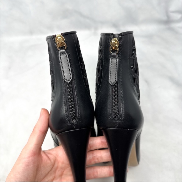 Valentino | Shoes | Valentino Garavani Leather Floral Laser Cut Block ...